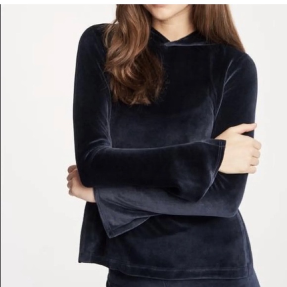CALE | Tops | Cal Hoodie Velour Angelique Bandier Small | Poshmark